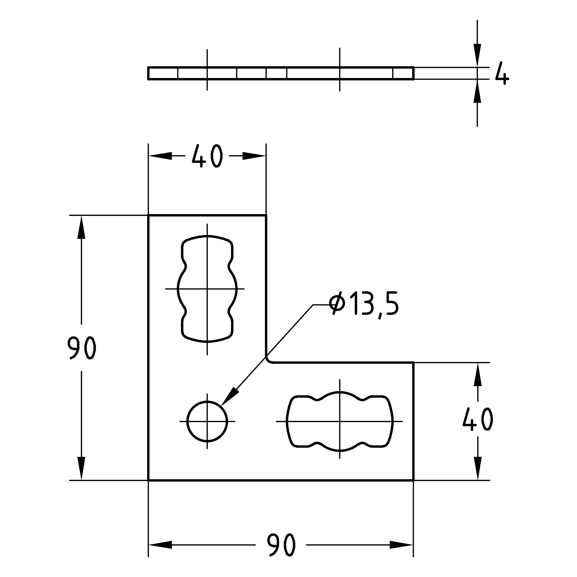 MÜPRO | MPR-Verbindungsplatten Typ S+ Winkelplatte 90° | verzinkt
